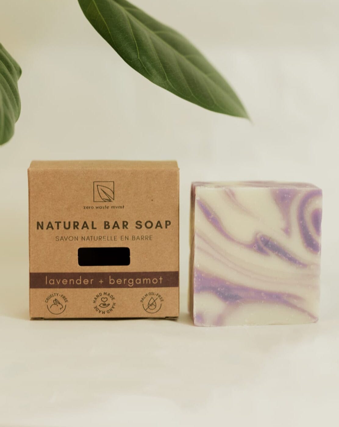 Natural Bar Soap | Lavender + Bergamot | Zero Waste MVMT